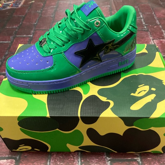 Bape | Shoes | Bape X Marvel Incredible Hulk Bapestaz | Poshmark